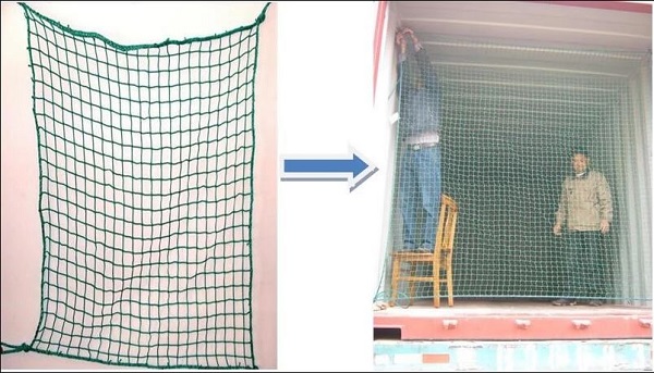 8'x8' Green Cargo Net | Container Netting Malaysia