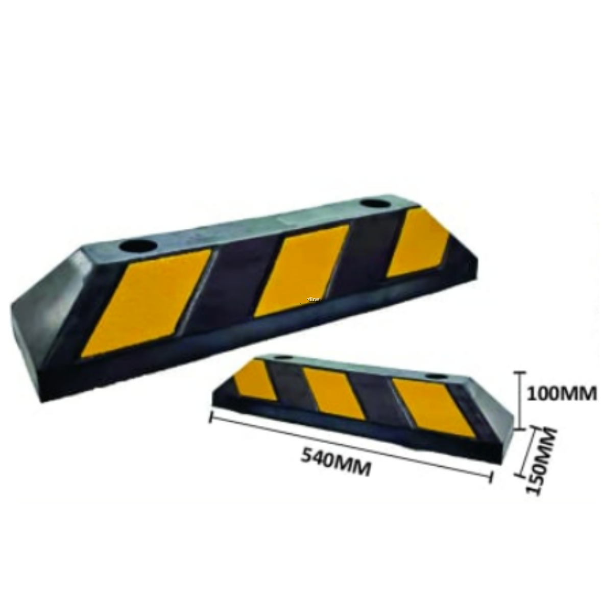 Heavy-Duty Rubber Wheel Stopper Malaysia | 550x150x100mm